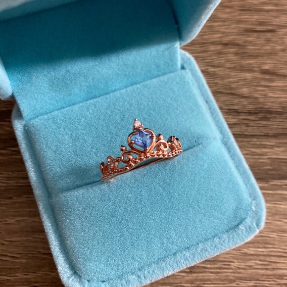 mystic gems | Jewelry | Disney Cinderella Princess Crown Ring Rose Gold ...
